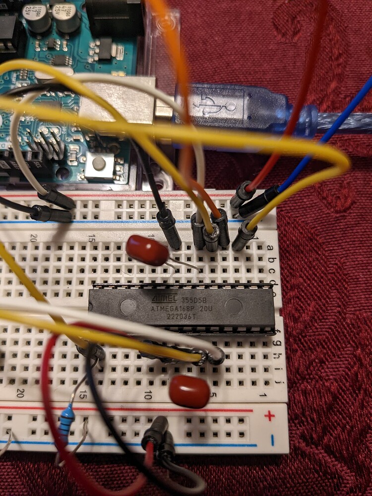 I'm having trouble burning the bootloader onto an ATMega168p - Uploading - Arduino Forum