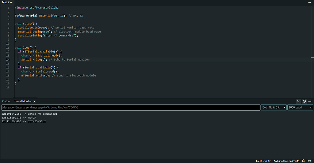 Can't connect to bluetooth module JDY-23 - Networking, Protocols, and Devices - Arduino Forum