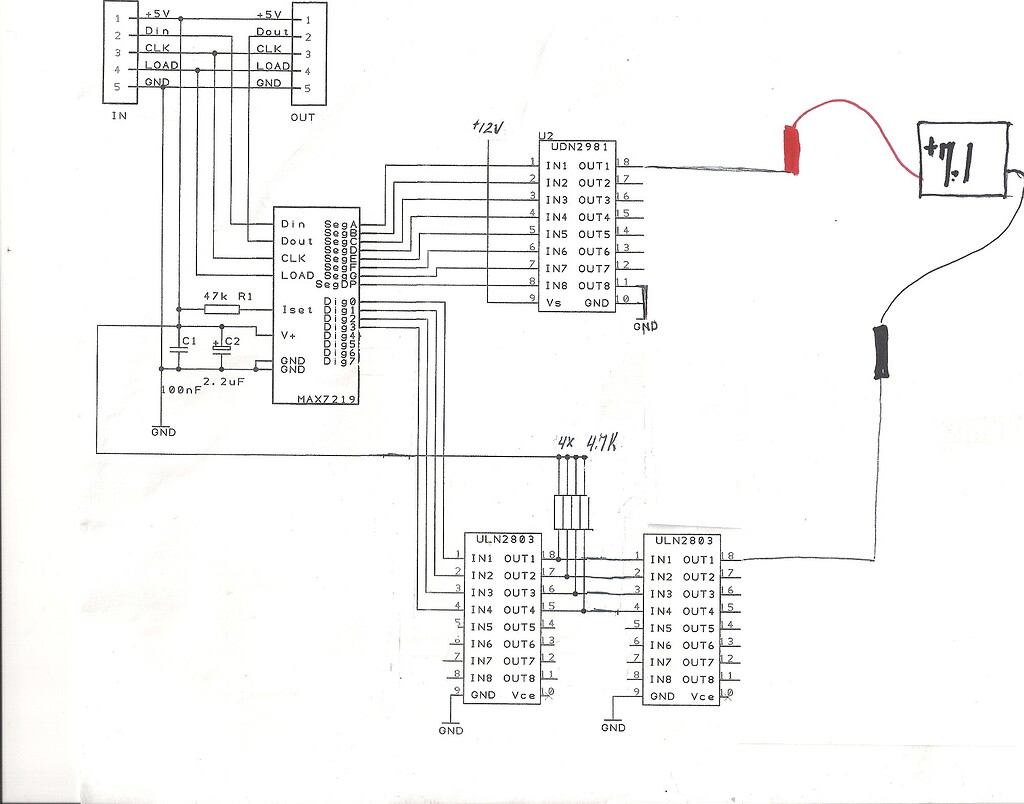 Max 7219 With 12v Power Leds And Multiplexing Arduino Forum