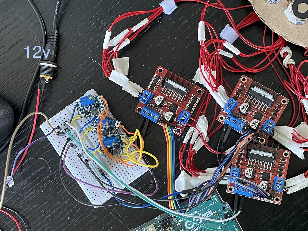 How to power 3 L298N with each getting a 12v supply - Motors, Mechanics ...