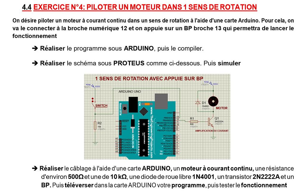 Problème avec un exo pour débutant - Français - Arduino Forum