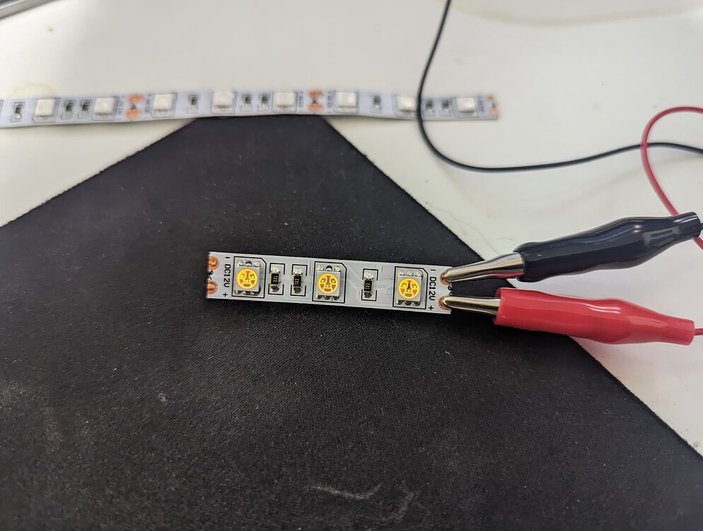 LED (12v) strip is very dim, LED globe is bright - General Guidance - Arduino Forum