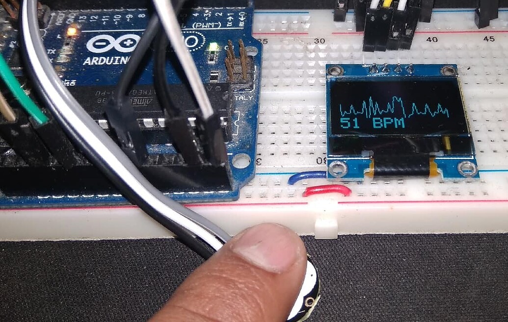 Oled 0.96 with pulse sensor fails to display properly - Displays - Arduino Forum