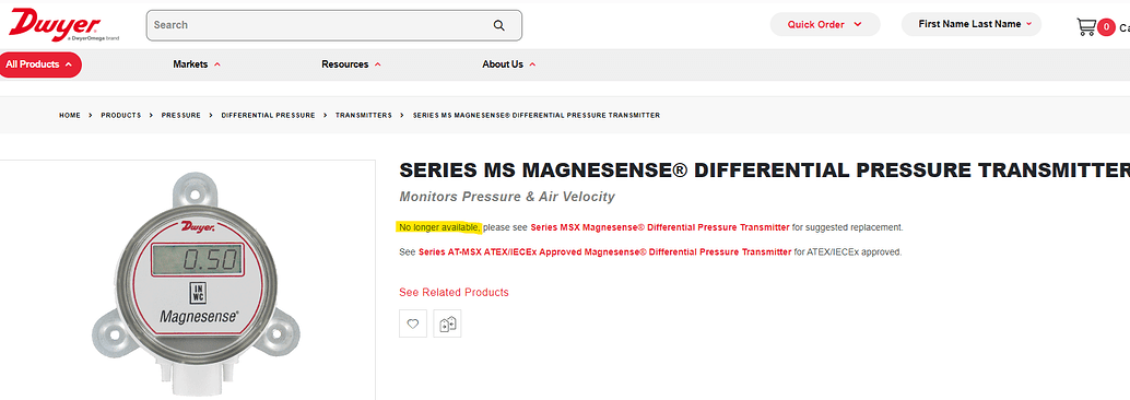Differential Pressure Sensor with 4-20mA Output - Page 2 - Sensors ...