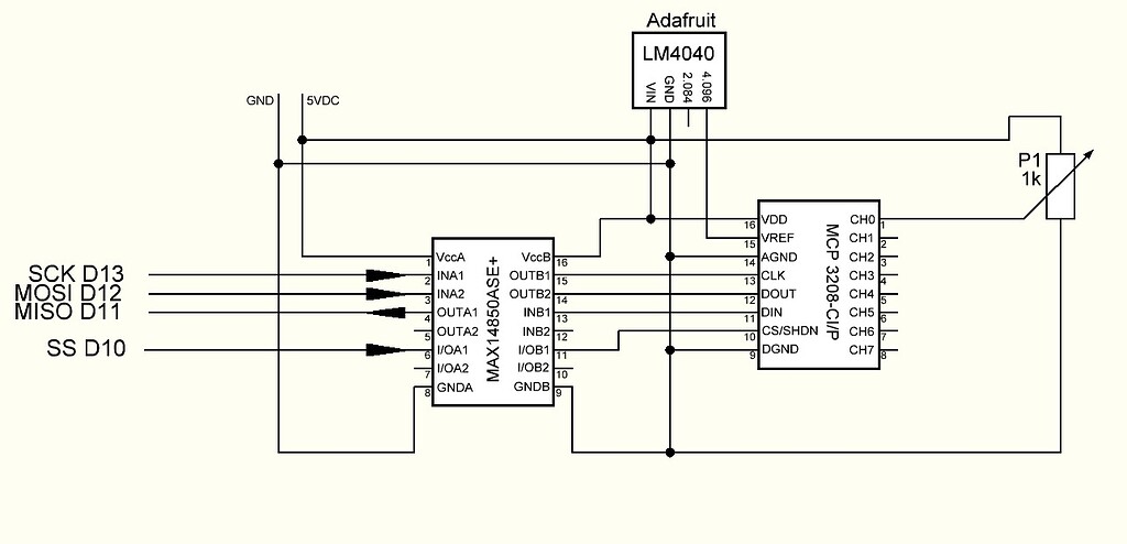Mcp3208 Through Max14850 Digital Isolator Networking Protocols And Devices Arduino Forum