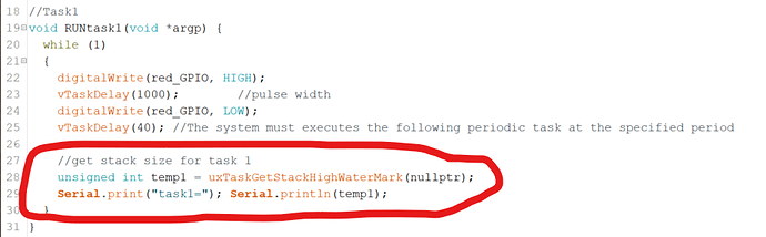 How to make tasks and determine stack size in freeRTOS? - Programming ...