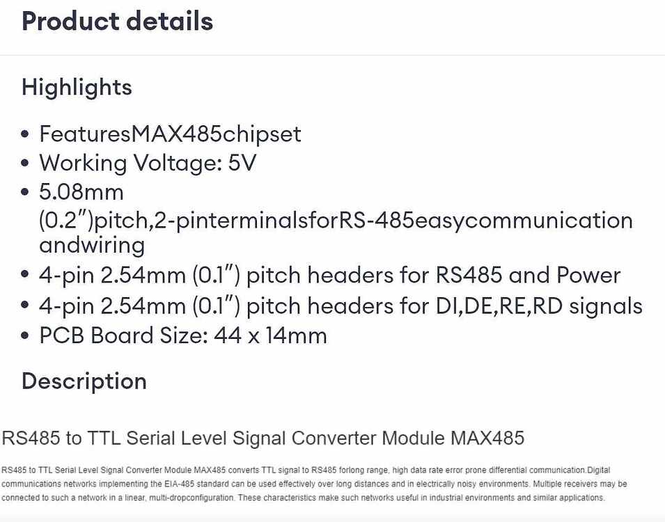 ESP32-WROOM-DA MODULE and 7 in 1 Soil sensor using RS485 to TTL converter - General Guidance ...