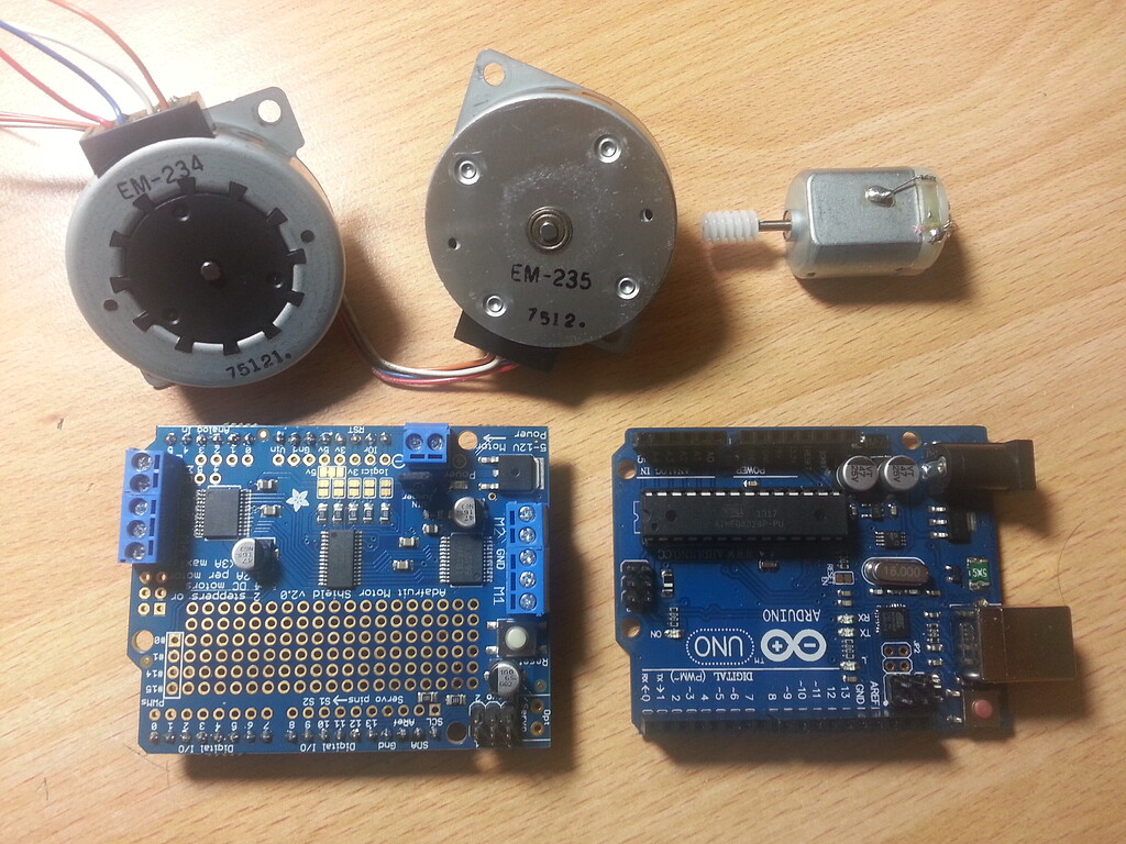 Arduino und Adafruit Motor/Stepper/Servo Shield for Arduino v2 Kit - v2.0 - Deutsch - Arduino Forum