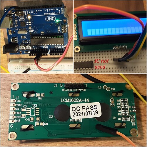 I2C LCD 3E not responding - Networking, Protocols, and Devices - Arduino Forum