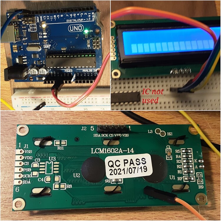 I2C LCD 3E not responding - Networking, Protocols, and Devices - Arduino Forum