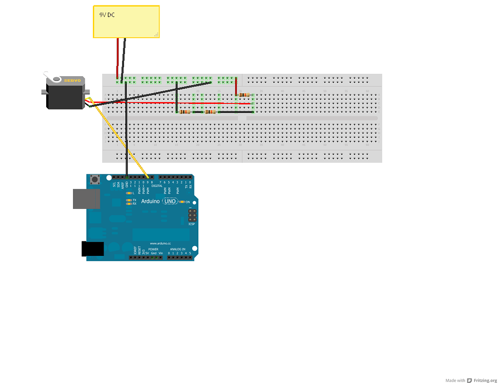 Powering a servo externally through a voltage divider - General Electronics - Arduino Forum