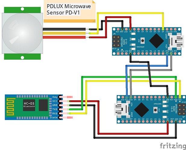 Problem between HC05 Bluetooth Module and Microwave Sensor PD-V1 ...