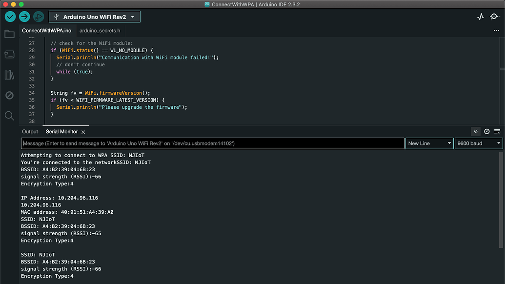 Arduino Uno Wifi Rev 2 Not Connecting To Wifi Programming Arduino Forum
