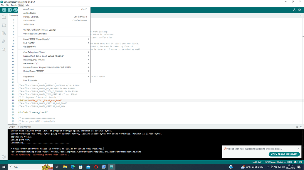 Connecting A Fatal Error Occurred 