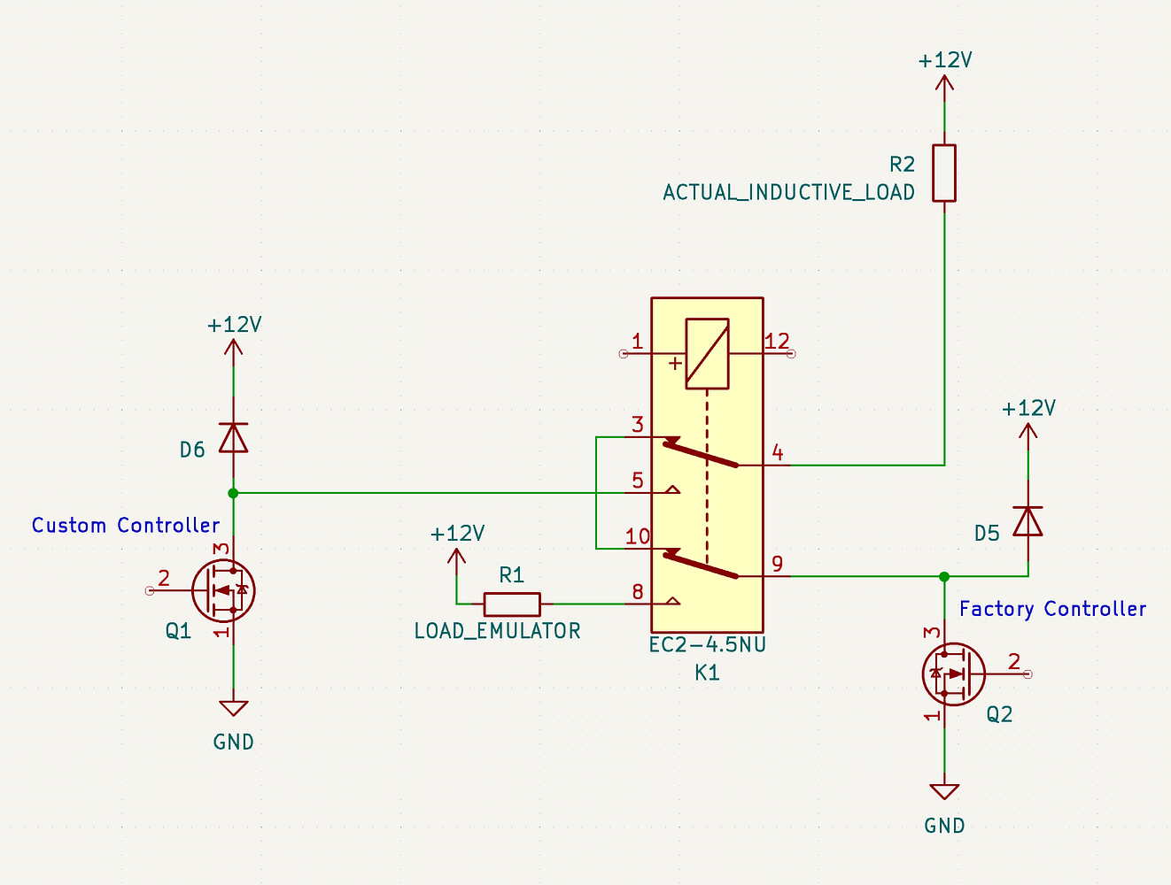 Switching load between Mosfets with a relay - General Electronics ...
