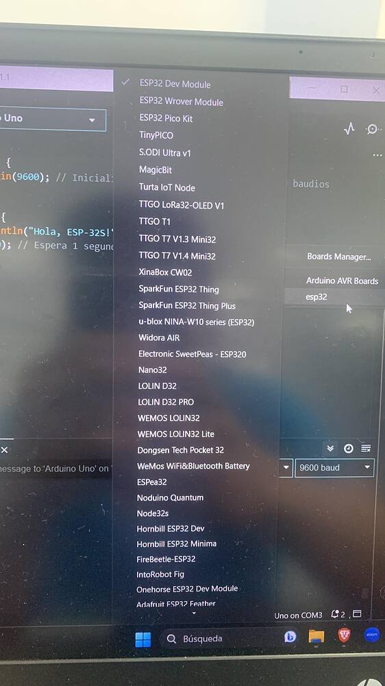 Comunicacion arduino - esp32 - Microcontroladores - Arduino Forum