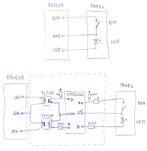 Arduino between control panel and the device - General Guidance ...