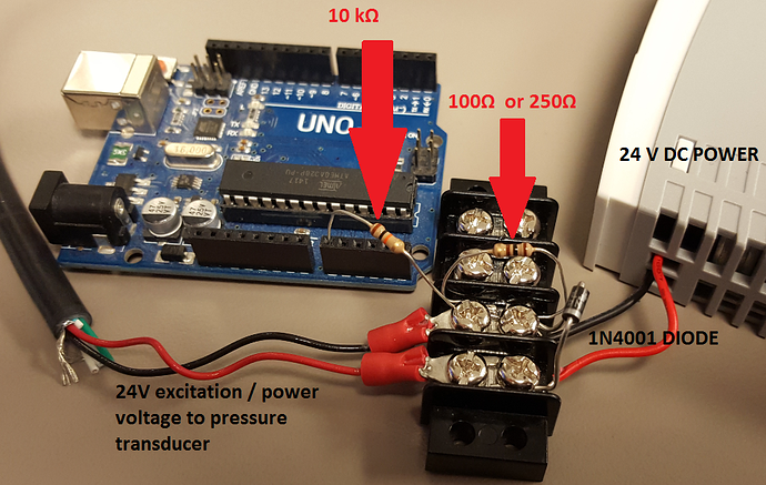 4-20 mA pressure transducer convert signal to 1-5 volts circuit diagram ...