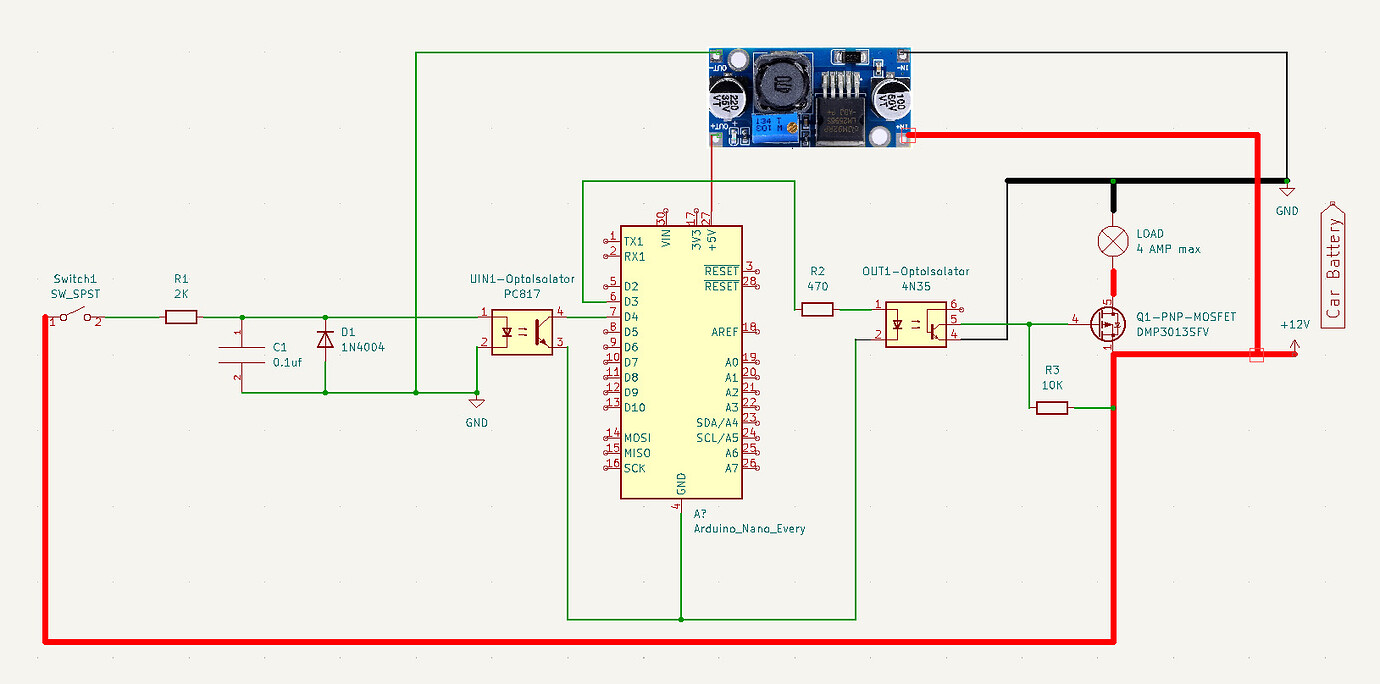 PNP Mosfet HIGH Side Switch Protecting Arduino - General Electronics - Arduino Forum