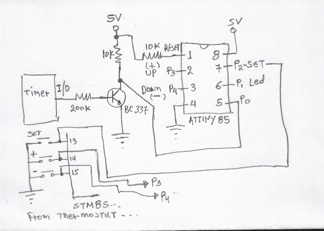 Attiny85 sketch "set temprature to thermostat" - Programming - Arduino Forum