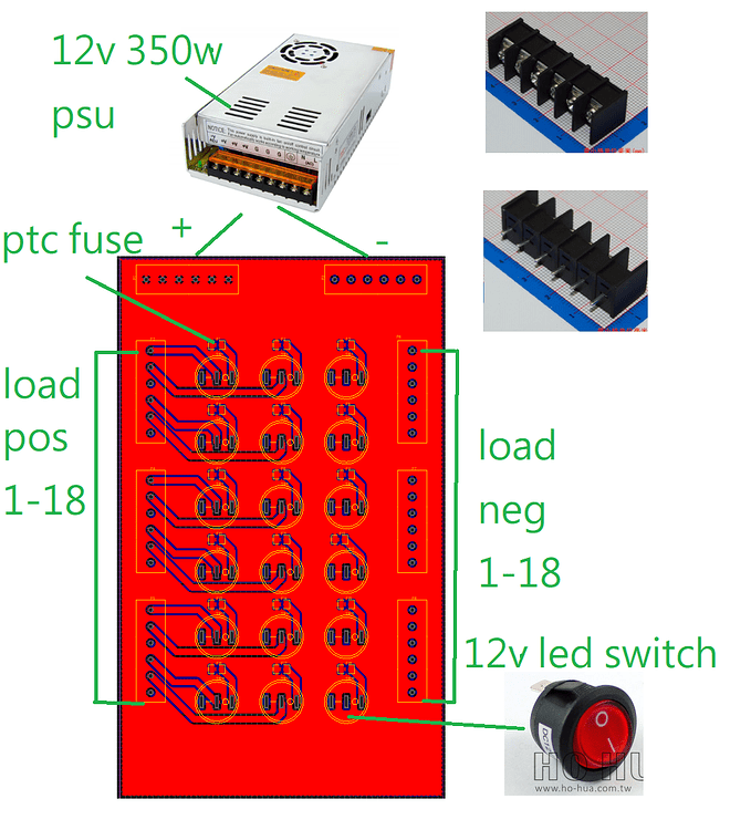 12v 25A power distribution PCB design - General Electronics - Arduino Forum