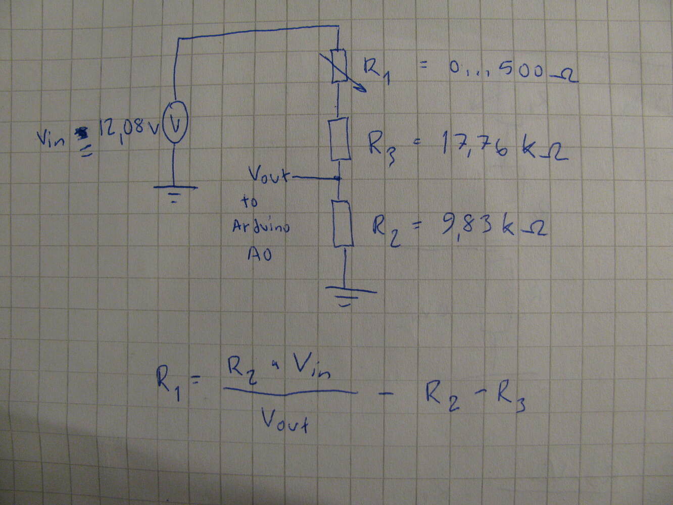 Calculating Resistance With Arduino Programming Arduino Forum
