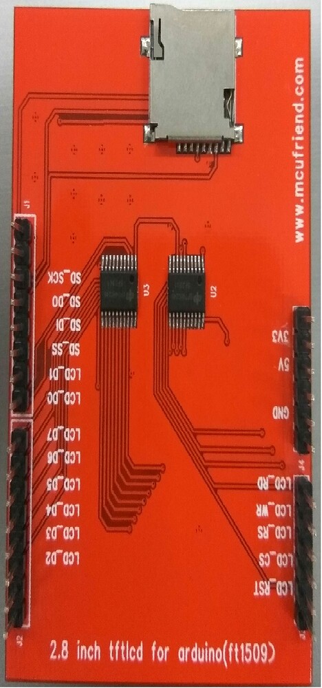 Mcufriend 2 8 Tft Shield For Arduino Displays Arduino Forum