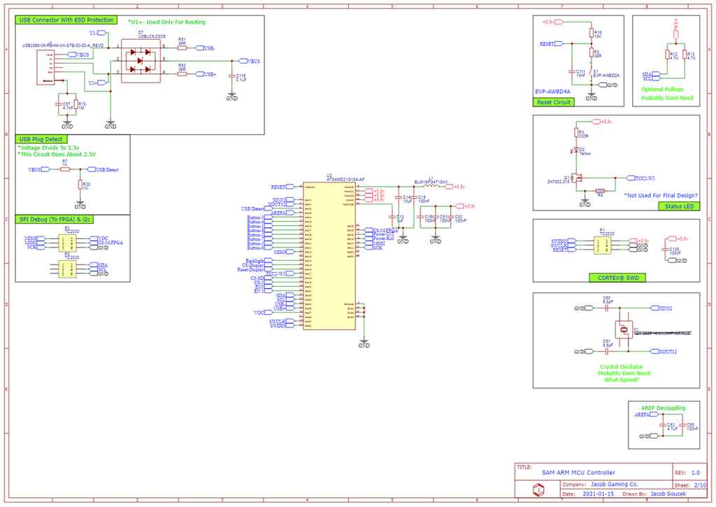 Atsamd21g18a Custom Board Implementation Design Check General Electronics Arduino Forum 