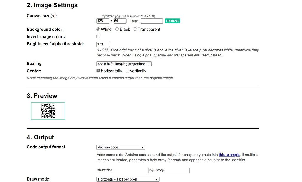 Bitmap image scale doubling vertically on Oled SSD1306 display ...