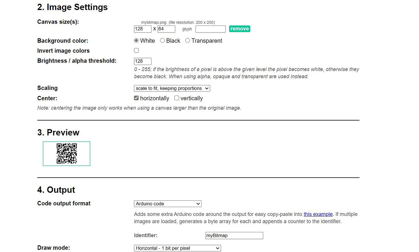 Bitmap image scale doubling vertically on Oled SSD1306 display - Displays - Arduino Forum