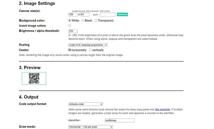 Bitmap image scale doubling vertically on Oled SSD1306 display ...