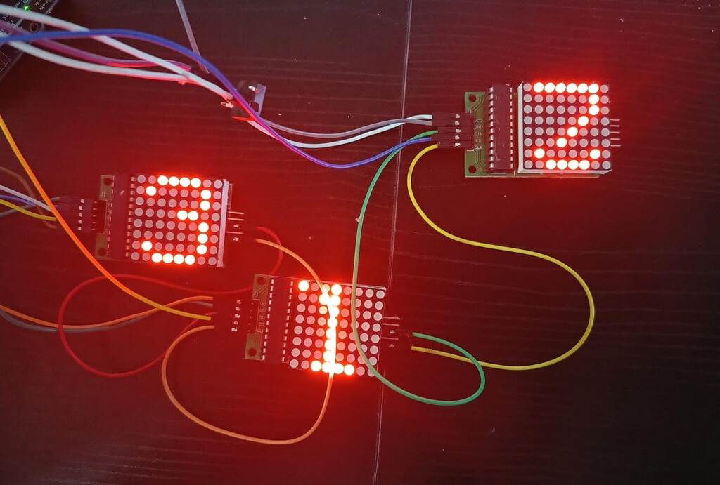 MAX7219 turning on/off the wrong LEDs - General Guidance - Arduino Forum