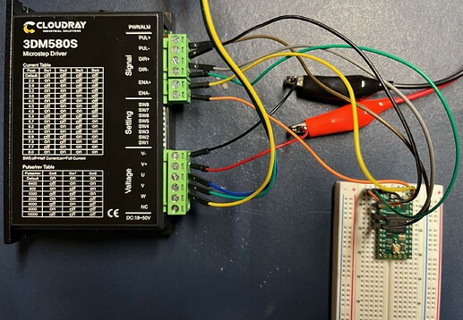 Proper Way to run 3-Wire Stepper Motor? (Nema 24, A4988, Teensy 4.0 ...