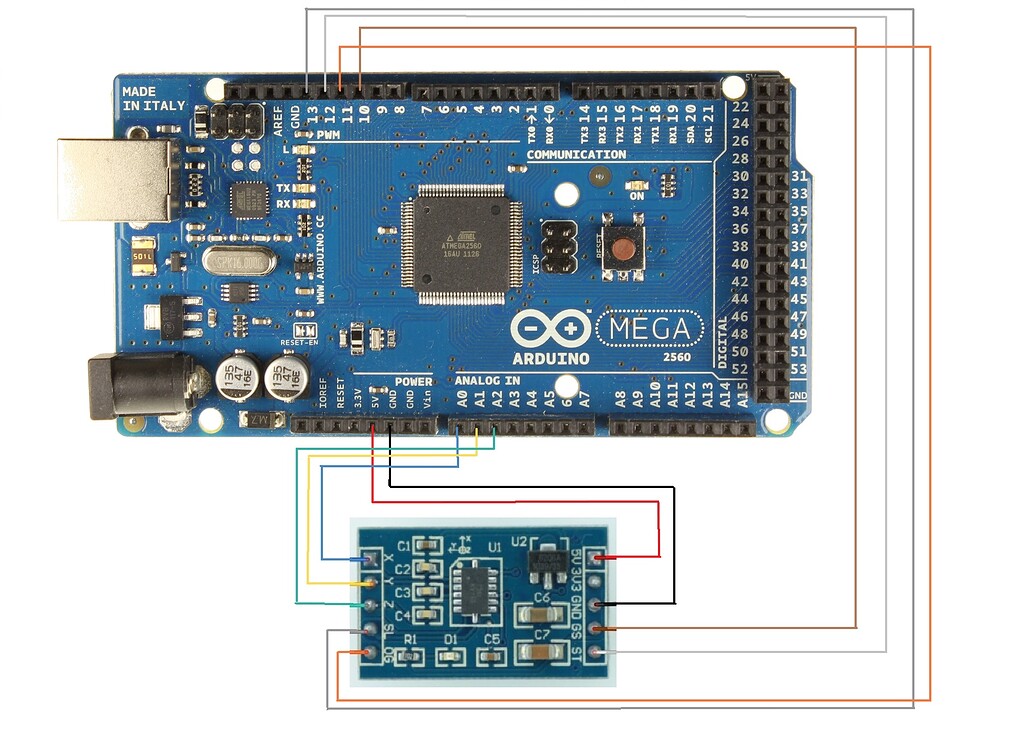 Collegare accellerometro MMA7361 su MEGA2560 - Hardware - Arduino Forum