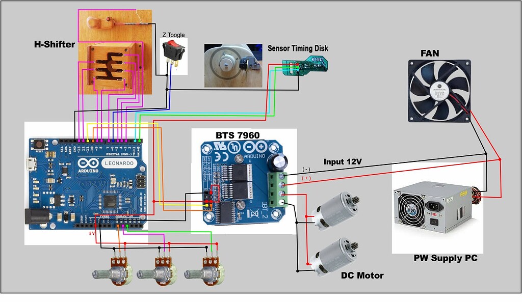 Steering wheel Force Feedback - Sensors - Arduino Forum