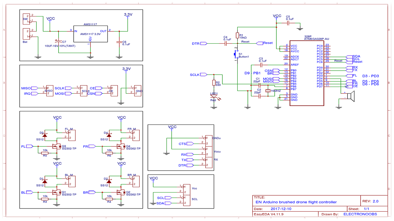 Arduino resets when giving throttle (Arduino , nrf24 brushed drone) - General Guidance - Arduino ...