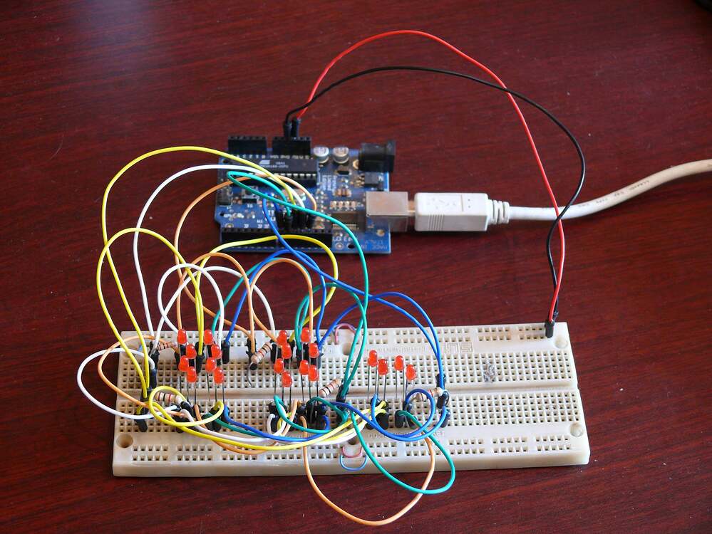 Charlieplexing Common Anode 7-Segment Display - LEDs and Multiplexing - Arduino Forum
