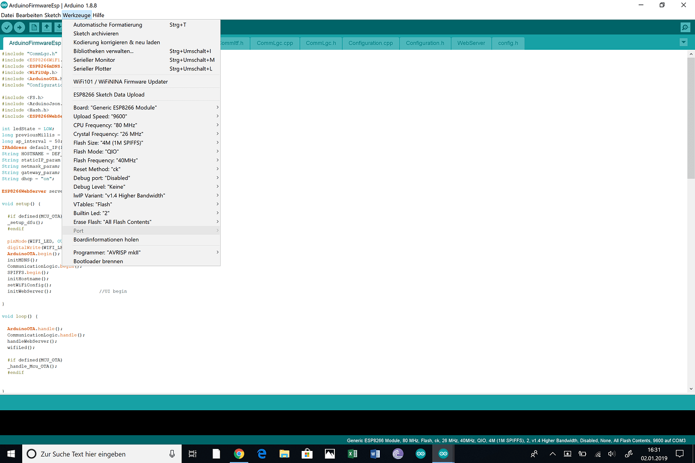 Arduino uno programming over OTA with ESP8266 - Interfacing w/ Software on the Computer ...