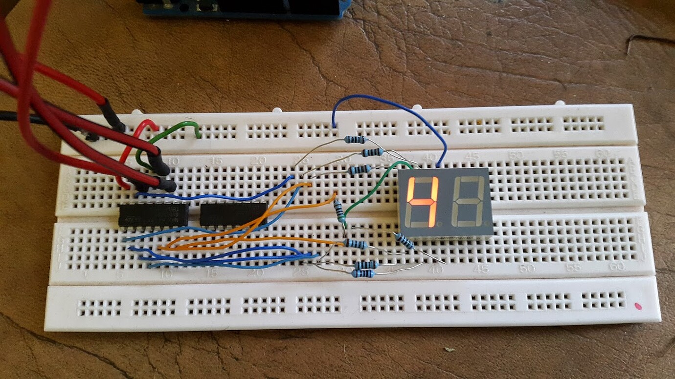 595 + 7seg - Works half the time - Programming - Arduino Forum