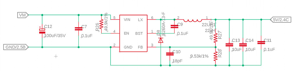 Choosing proper values for step down voltage regulator parts? - General ...