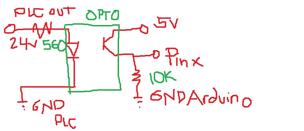 PLC 24V output to 5V - General Guidance - Arduino Forum