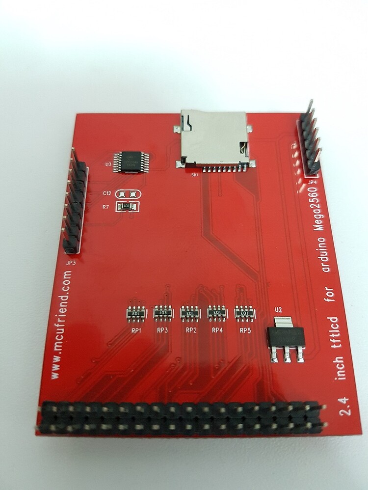 Arduino Mega 2650 with 50 pin 2,4in mcufriend display - Displays ...