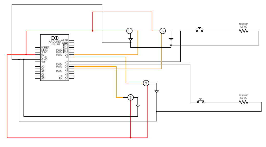 How To Control Four Servos With Two Buttons Programming Arduino Forum 