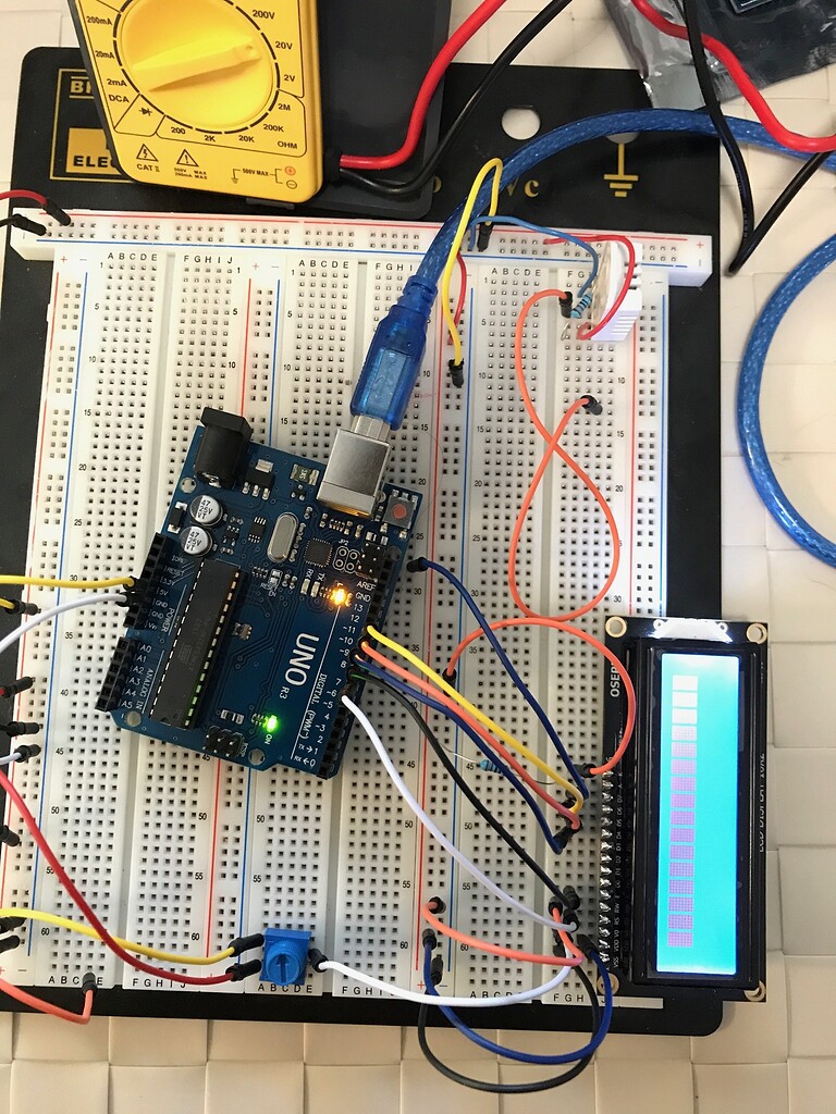 16x 2 LCD Display only showing blocks. Can't get anything to display - Displays - Arduino Forum