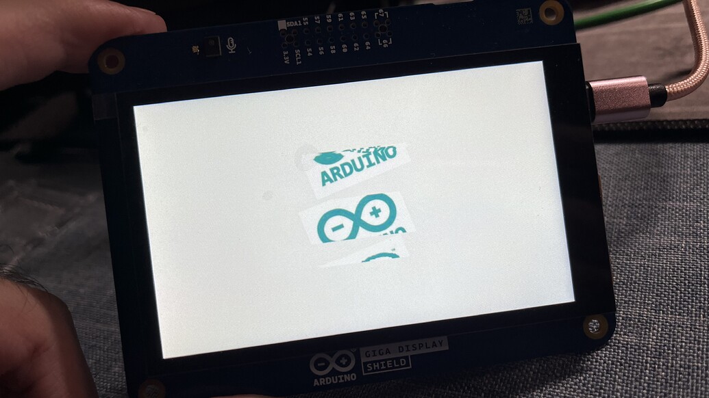 Giga Shield renders broken images from examples - Programming Questions - Arduino Forum