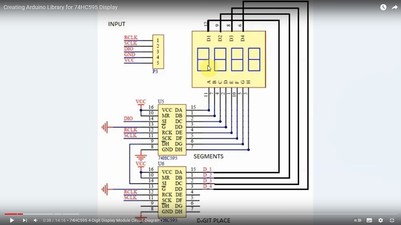 Display 7 segmenti con MAX7219 o 74HC595 - Page 2 - Hardware - Arduino Forum