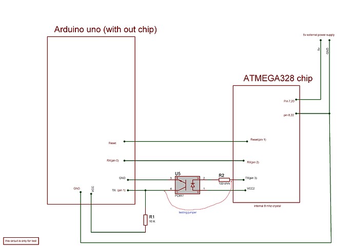 Programming Atmega328 Via Optocoupler 3rd Party Boards Arduino Forum 