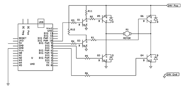 PNP transistor in H bridge not closing - General Guidance - Arduino Forum