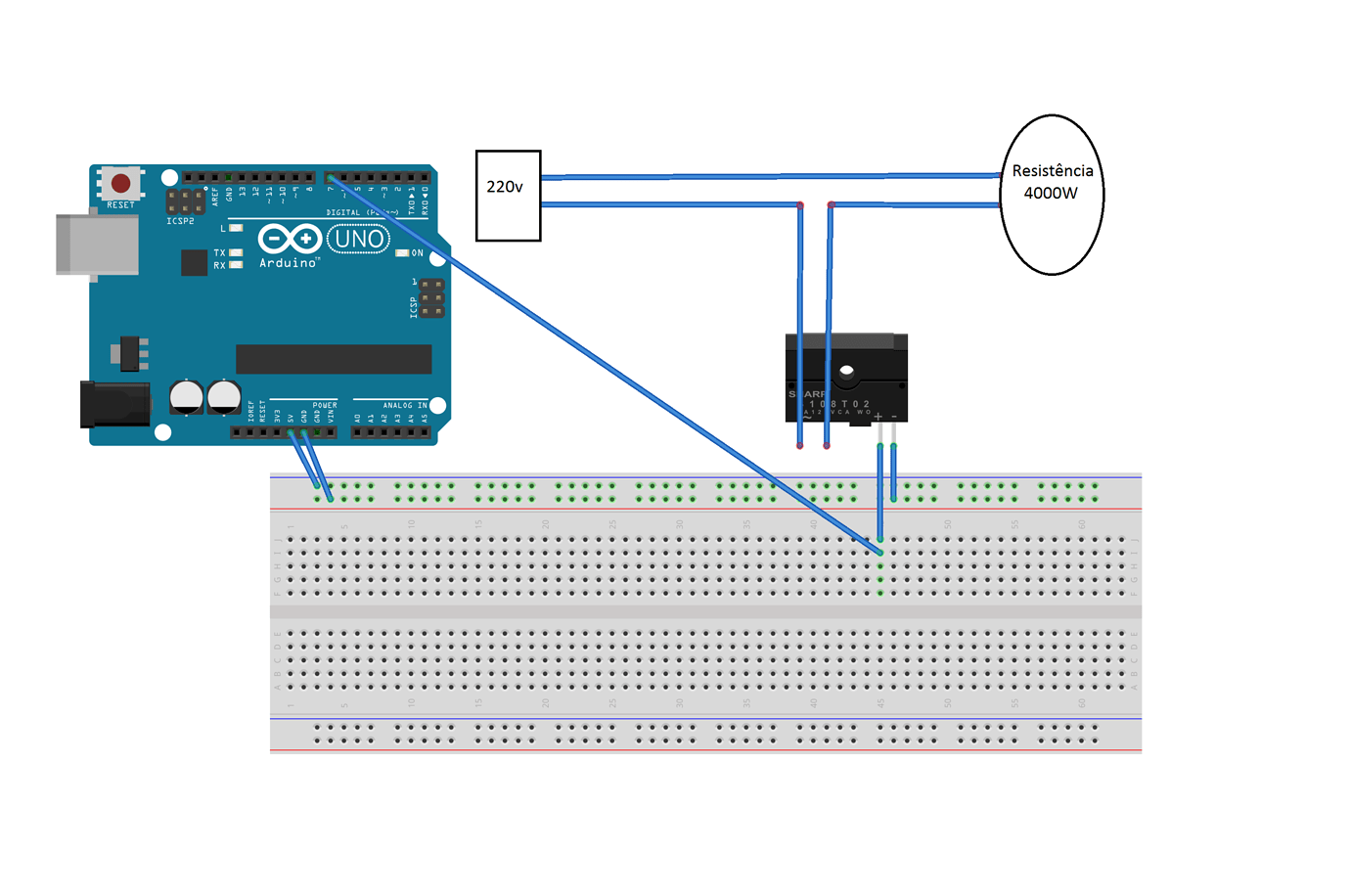 Arduino Uno + Resistência Elétrica - Português - Arduino Forum