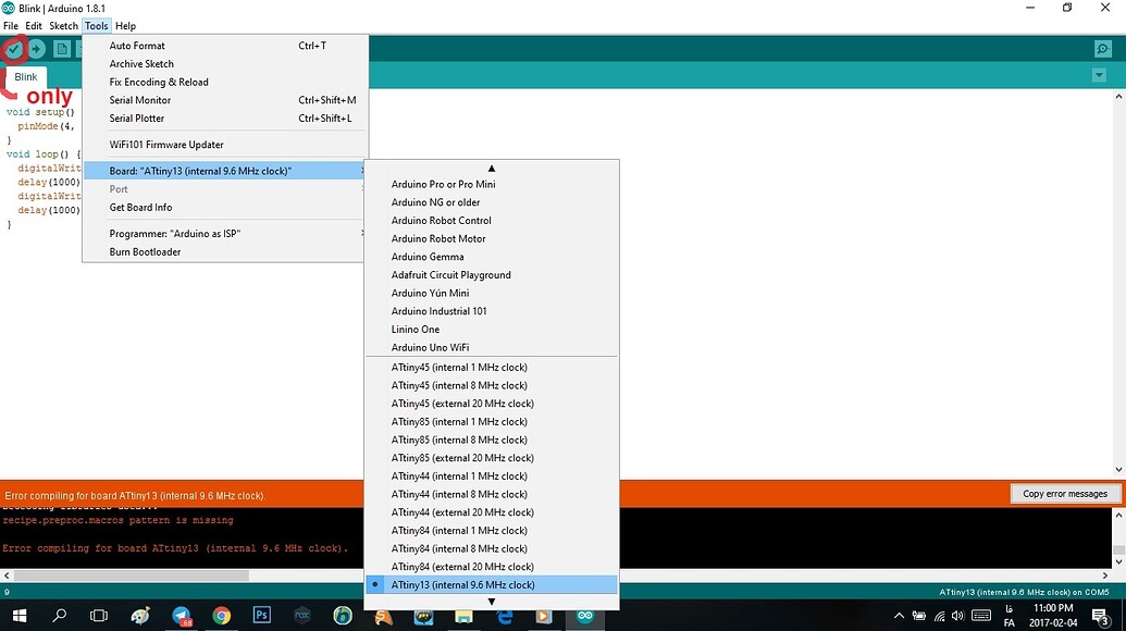 Error compiling for board ATtiny13 - 3rd Party Boards - Arduino Forum